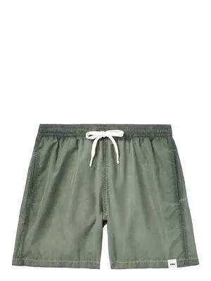 Altea Straight-leg Mid-length Swim Shorts - Green