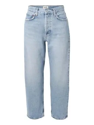 AGOLDE 90s Crop Mid-rise Straight-leg Jeans - Blue