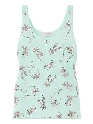 16Arlington Gilda Embellished Tank - Blue