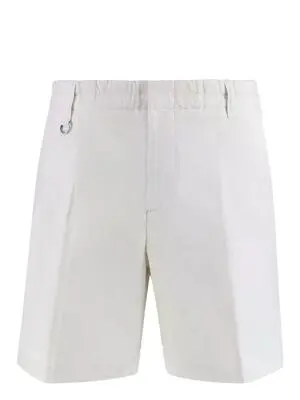 PAOLO PECORA Linen-blend Bermuda Shorts - White