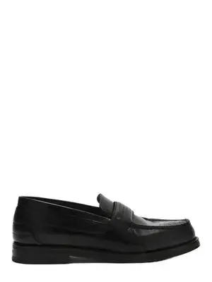 1989 STUDIO Leather Loafers - Black