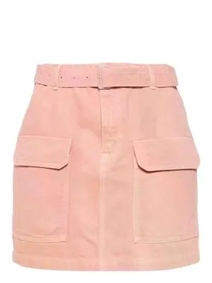 Maison Kitsuné Belted Utility Mini Skirt - Pink