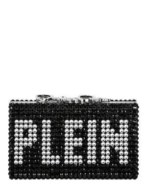 Philipp Plein Crystal-embellished Clutch - Black