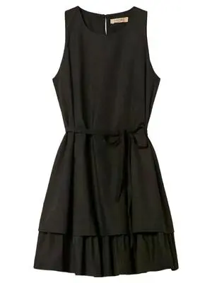 TWINSET Belted Layered Dress - Black