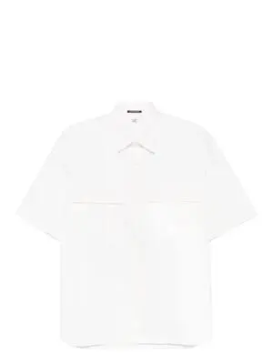 C.P. COMPANY Gabardine Shortleeved Shirt - White