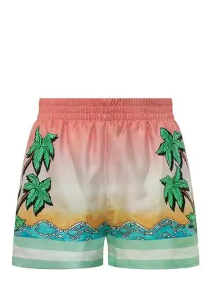 Casablanca Tennis Club Shorts - Pink