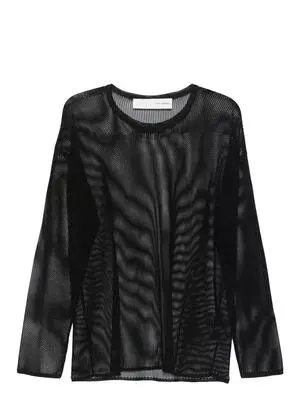 Isabel Benenato Open-knit Sweater - Black
