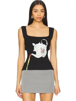 TYLER MCGILLIVARY Alice Top - Black