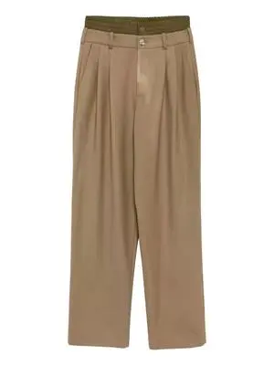 Monse Paneled Trousers - Brown