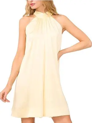 CECE DUPRAZ High Neck A-line Dress - Lemon Drop