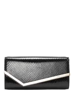 JIMMY CHOO Emmie Crossbody Clutch Black/light Gold