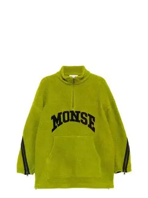 Monse Fleece Half-zip Sweatshirt - Green