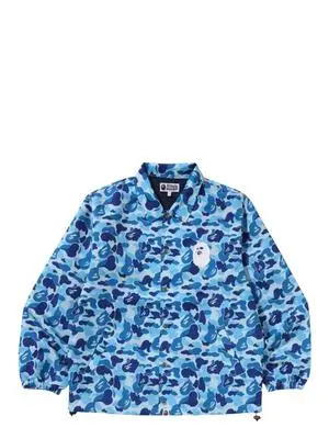 A BATHING APE Camo Coach Jacket - Blue
