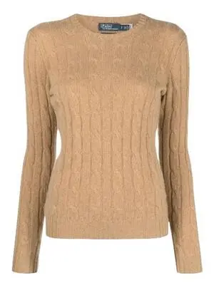 Polo Ralph Lauren Cashmere Classic Julianna Pullover Collection Camel Melange