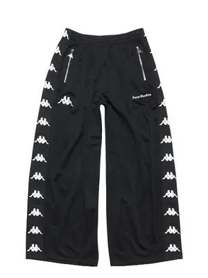 Acne Studios X Kappa Relaxed Fit Trousers - Black