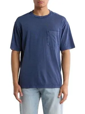 Abound Acid Wash Pocket T-shirt Blue Indigo