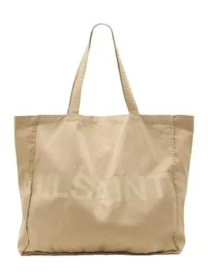 ALLSAINTS Large Biggy Cotton Tote - Light Khaki