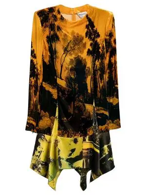 Monse Graphic-print Dress - Orange