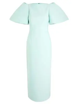 Solace London Lora Crepe Midi Dress - Light Blue