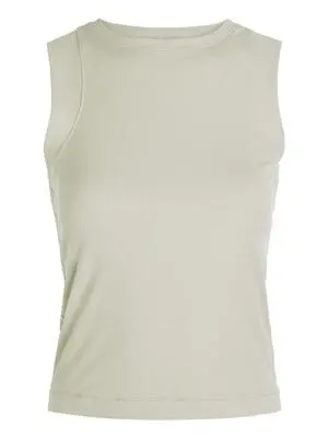 Vuori Ribbed Stretch-Modal Tank Light Grey