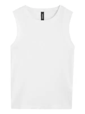 Vuori Ribbed Stretch-Modal Tank White