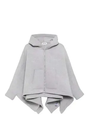 Monse Zip-up Poncho - Grey
