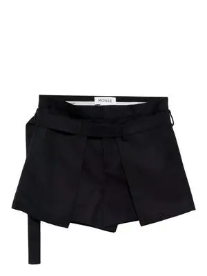 Monse Deconstructed Wrap Tailored Shorts - Blue