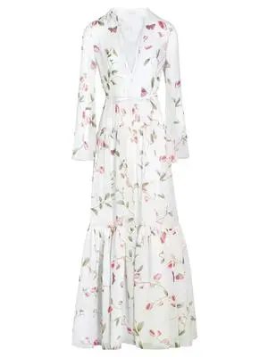 Giambattista Valli Printed Gown - White