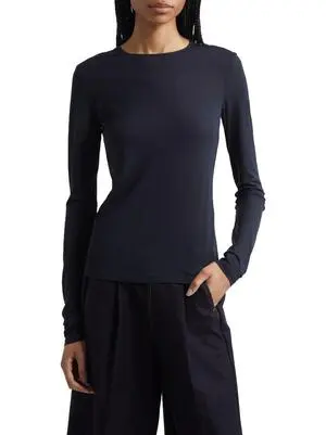 MM BY MAX MARA Ubaldo Long Sleeve T-shirt - Navy