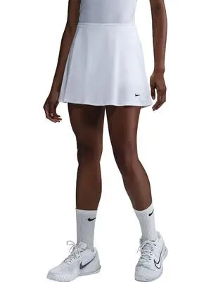 Nike Victory Dri-fit Mid-rise Tennis Skort - White/ Black