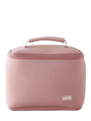 KUSSHI Neoprene Train Case - Mauve/stone