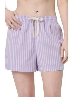 FLORENCE BY MILLS Boxy Striped Shorts - Lavender Stripe