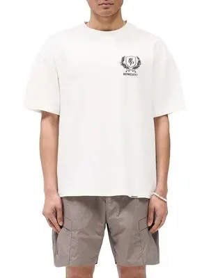 REPRESENT Crest Oversize Graphic T-shirt Flat White