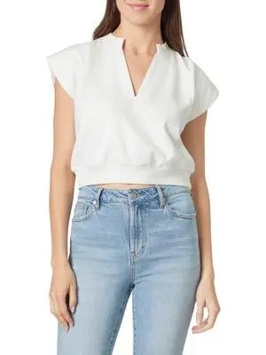 HABITUAL Habitual Extended Shoulder Crop Knit Top