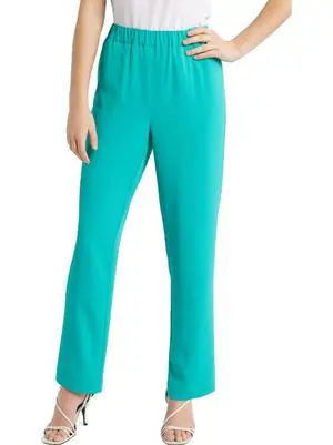 Ming Wang Ming Wang Crêpe De Chine Pants Emerald Awe