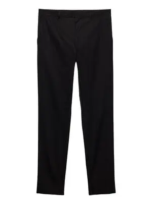 Prada Stretch Poplin Extra-slim Fit Trousers - Black