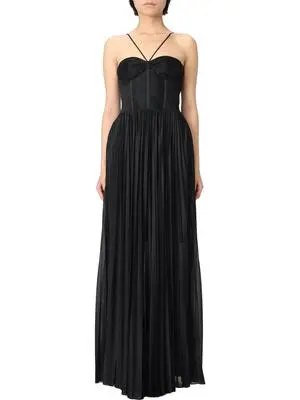 Pinko Pleated Maxi Dress - Black