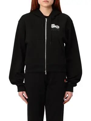 Kenzo Tiger Logo Zip-up Hoodie - Black