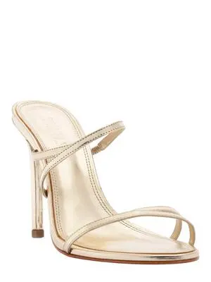 Schutz Diana Stiletto Slide Sandal - Platina