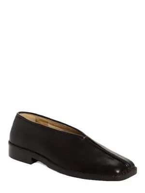LEMAIRE Piped Leather Loafer - Dark Chocolate Br490