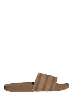 Adidas Adilette Suede Slides - Brown