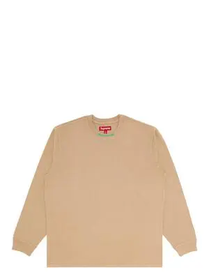 Supreme Embroidered Collar Long-sleeve Top - Tan