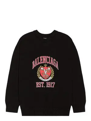 Balenciaga College Sweater - Black