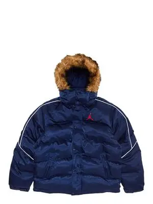 Supreme X Jordan Puffer Jacket - Blue