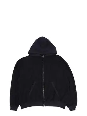 Balenciaga Inside Out Full Zip Hoodie - Black