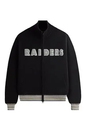 Kith 47 For The Nfl: Raiders Wyona Full Zip Sweater - Black