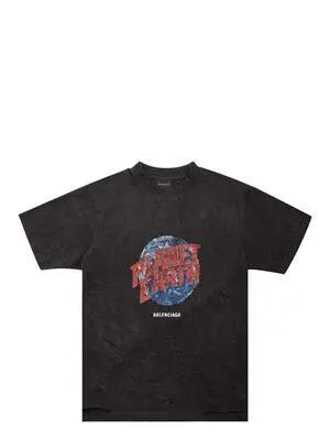 Balenciaga Regular Fit T-shirt 'washed - Black