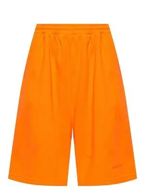 Balenciaga Logo Sweat Shorts - Orange