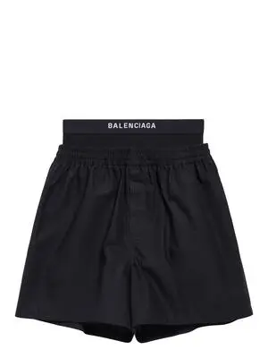 Balenciaga Hybrid Boxer Shorts - Black