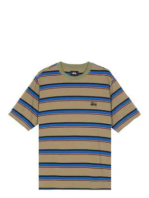 StÜssy Harbour Stripe Crew 'olive - Green